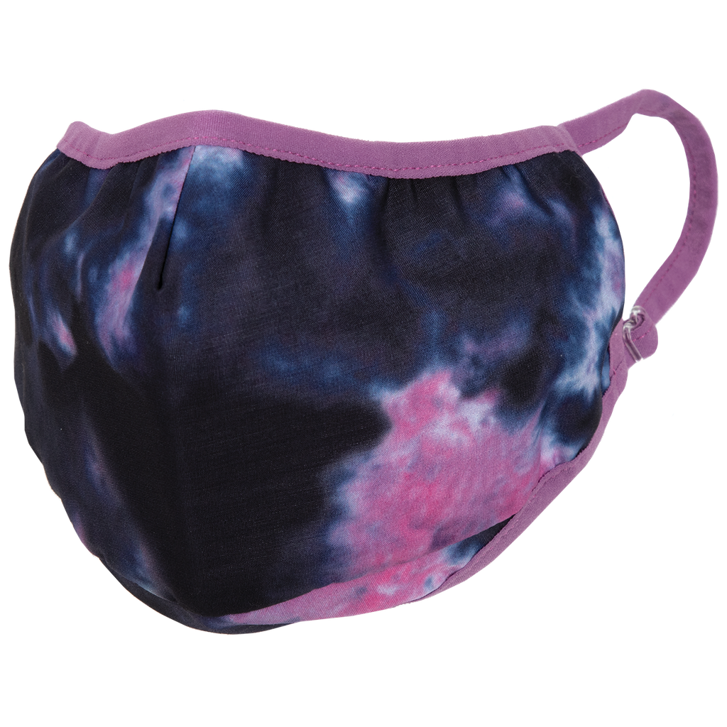 Indigo and Pink Tie Dye Face Mask | Iscream